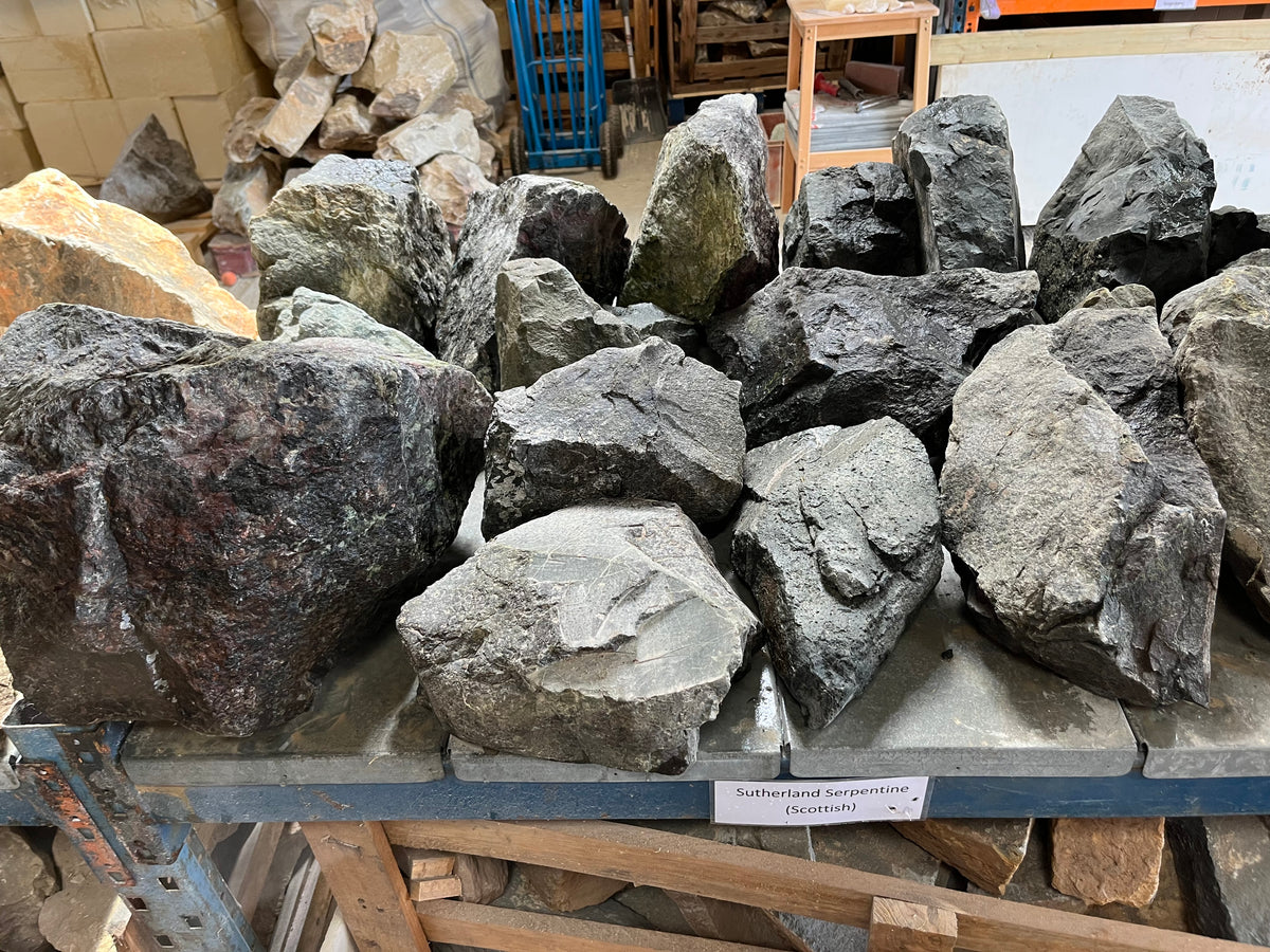 Scottish Sutherland Serpentine Boulders – Southern Stone and Tools